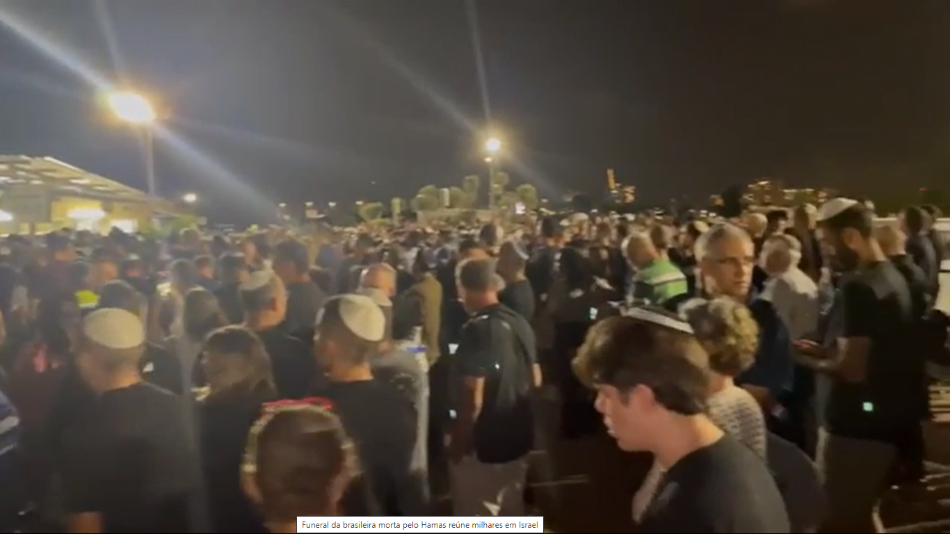 Multidão de israelenses comparece ao funeral de brasileira Bruna ...