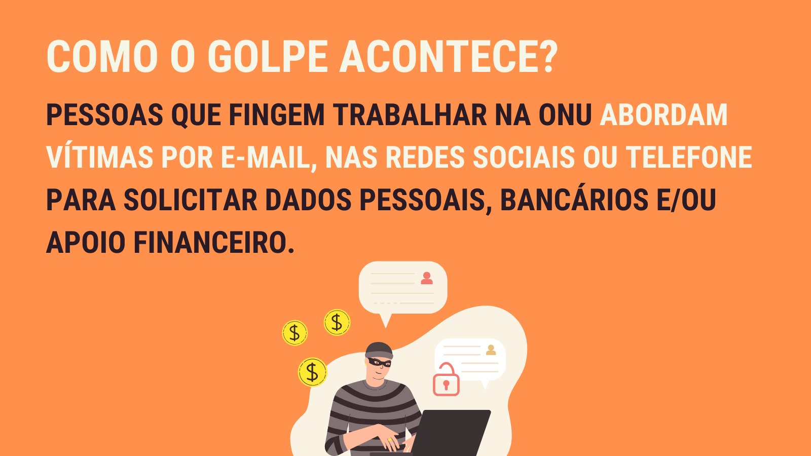 ONU denuncia golpes envolvendo nome da organização